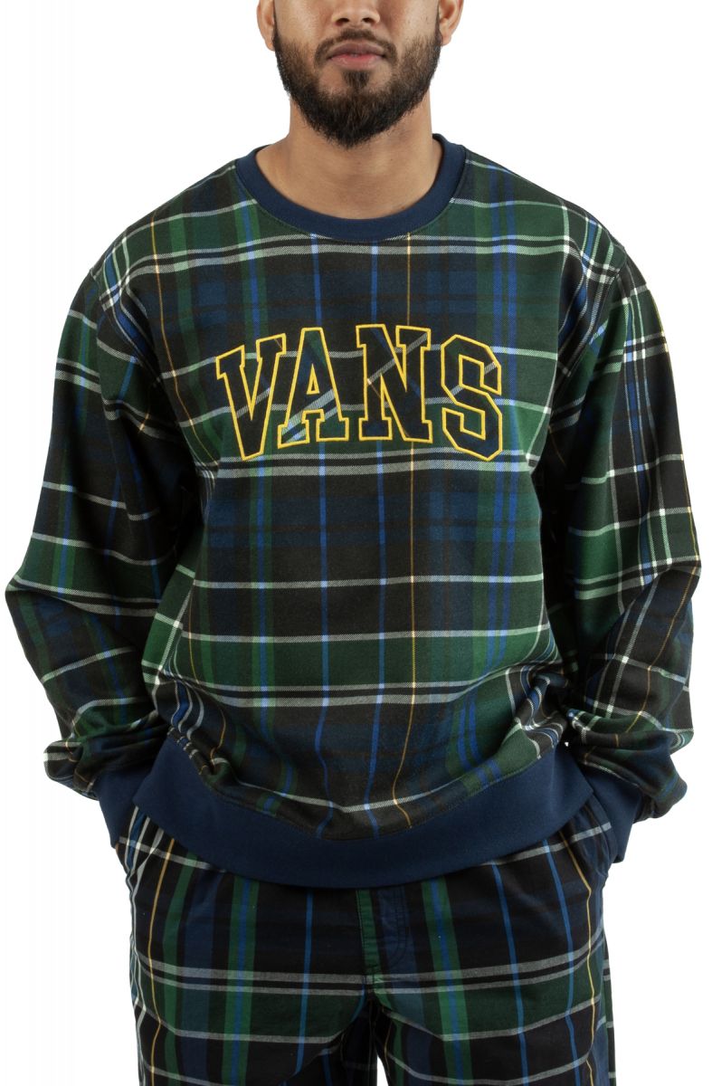 VANS Plaid Varsity Crew VN0007W3BVM - Karmaloop