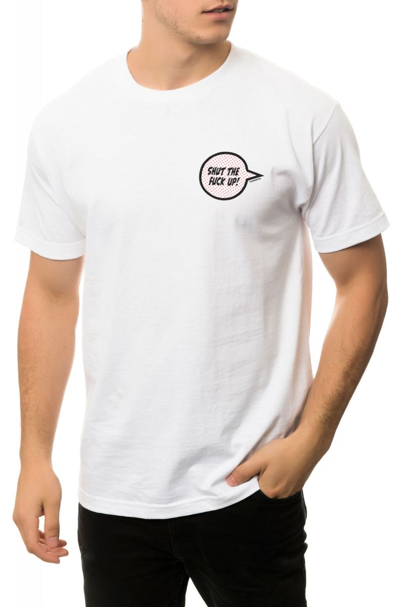 TLR & CO. The STFU Tee in White SV-STFU-TEE-WHT - Karmaloop