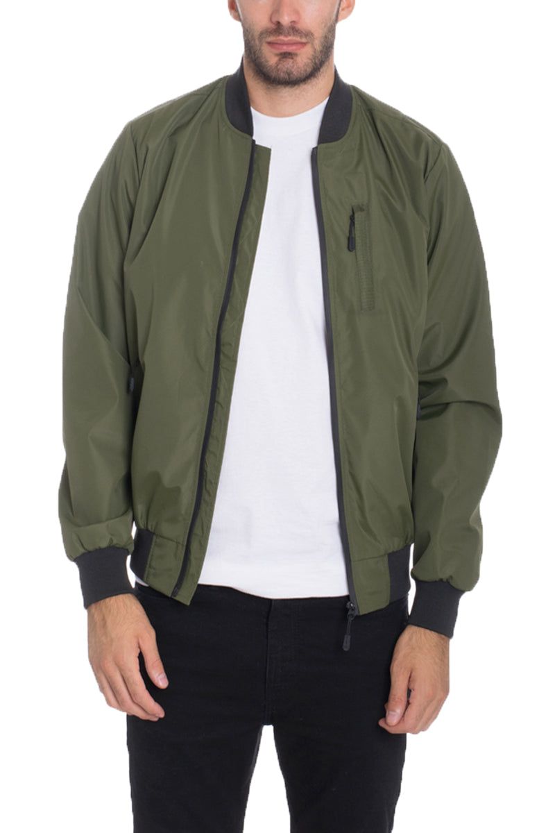 WEIV Dimple Bomber Jacket 6060-0-OLIVE - Karmaloop