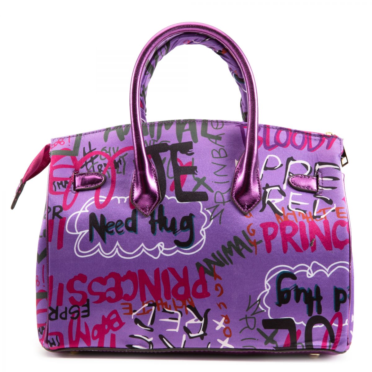MATA GROUPS USA Graffiti Tote Handbag MT-00002-PURGRF - Karmaloop