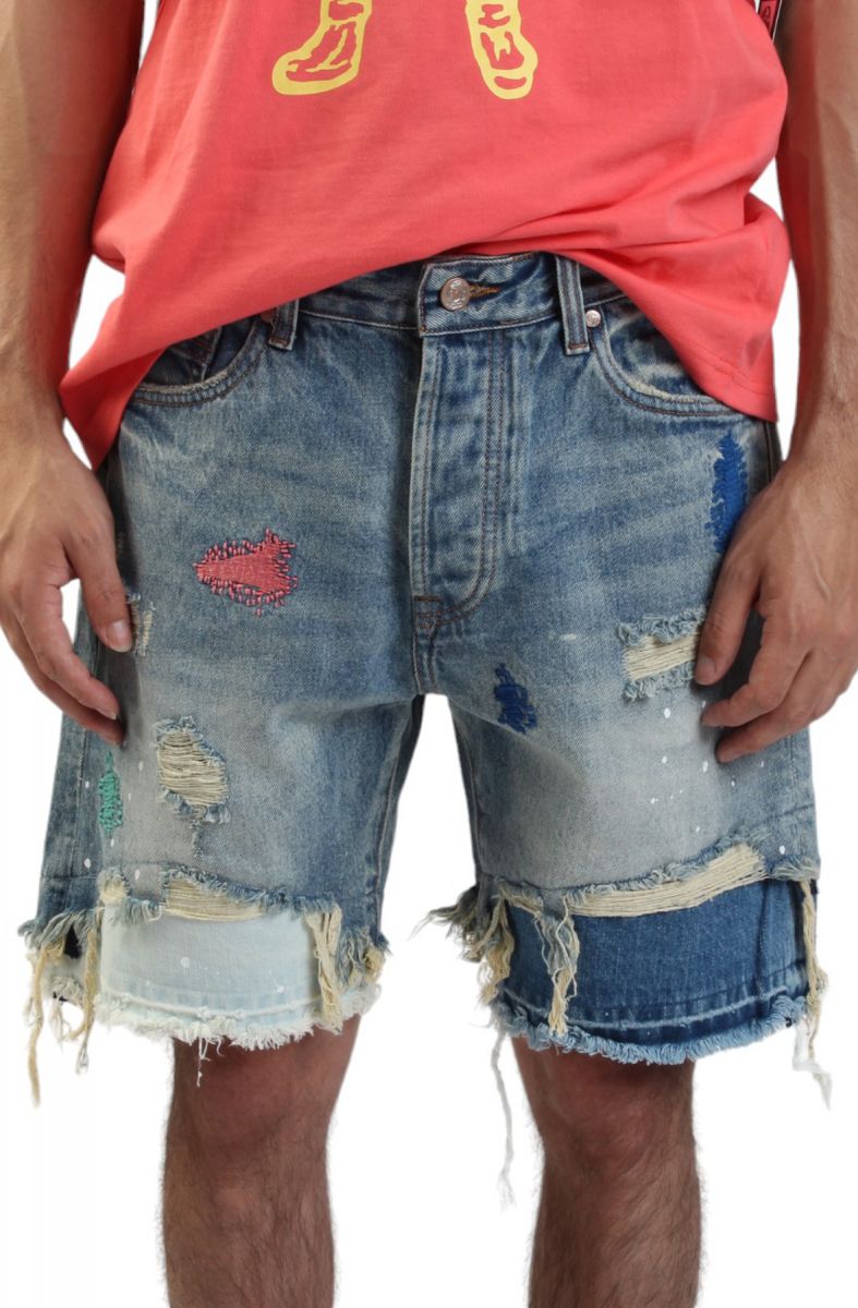 BILLIONAIRE BOYS CLUB Horizon Jean Short 841-4108BLU - Karmaloop