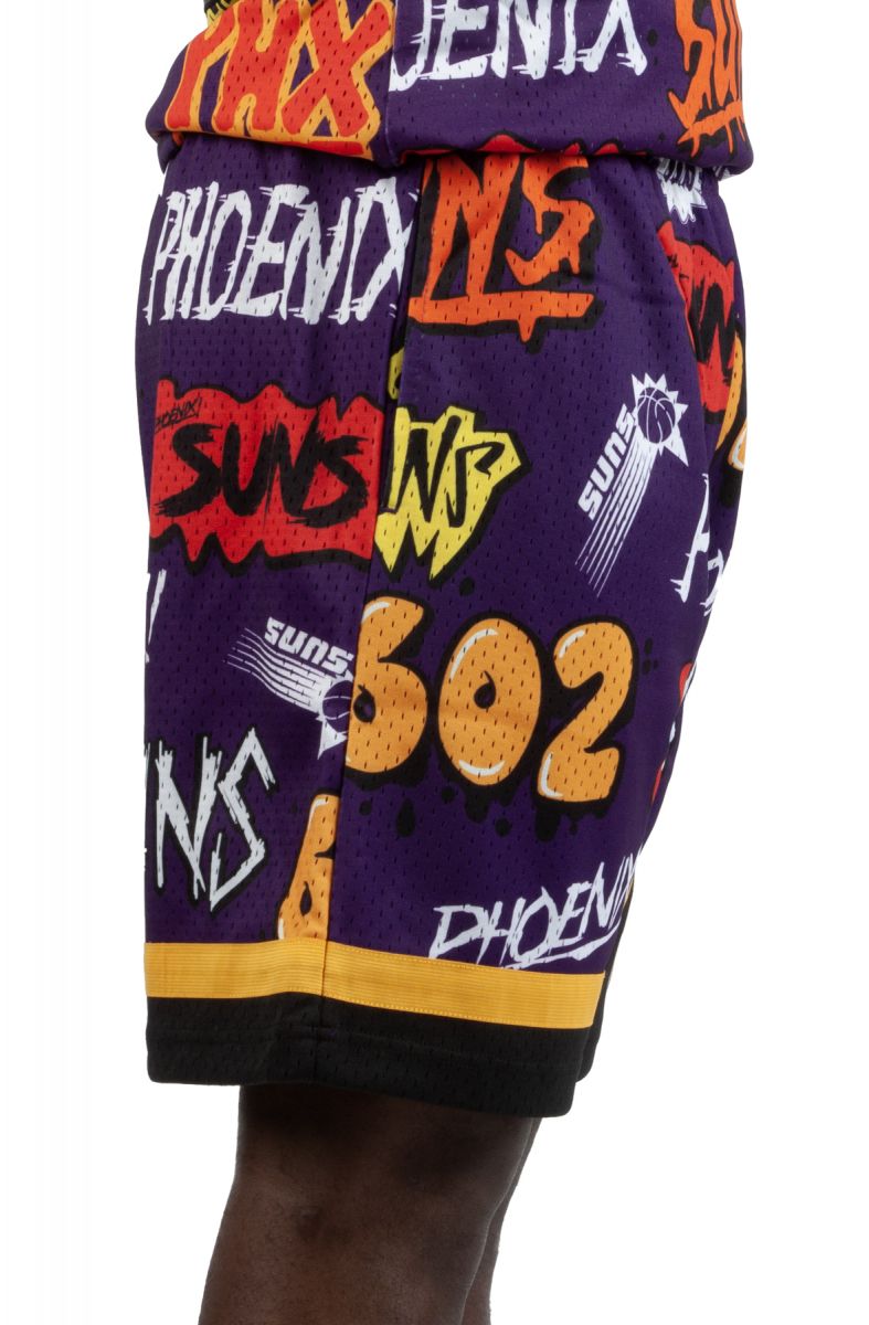 MITCHELL & NESS NBA SLAP STICKER SWINGMAN SHORTS PFSW4769-PSU96PPPPURP ...