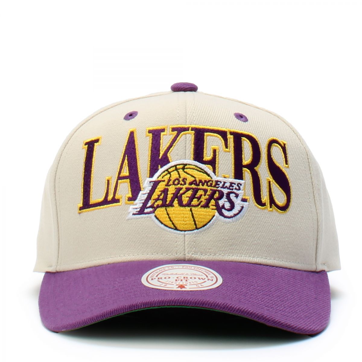 MITCHELL & NESS Lakers Crown Snapback 6HSSLD21155-LALOFWH - Karmaloop