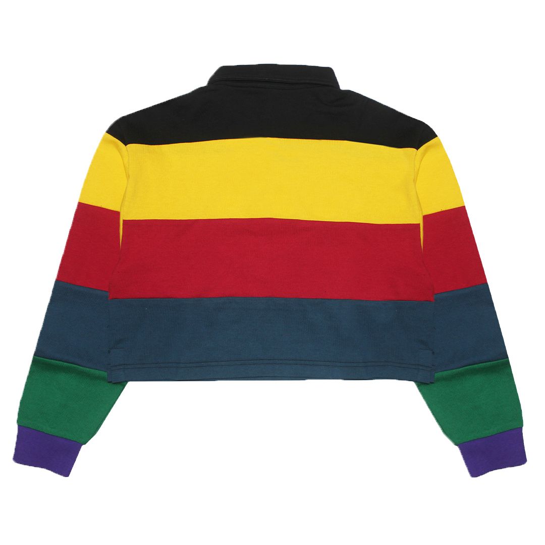 CROSS COLOURS Retro Stripe Crop Rugby - Multi CL17510STP-MUL-MULTI ...