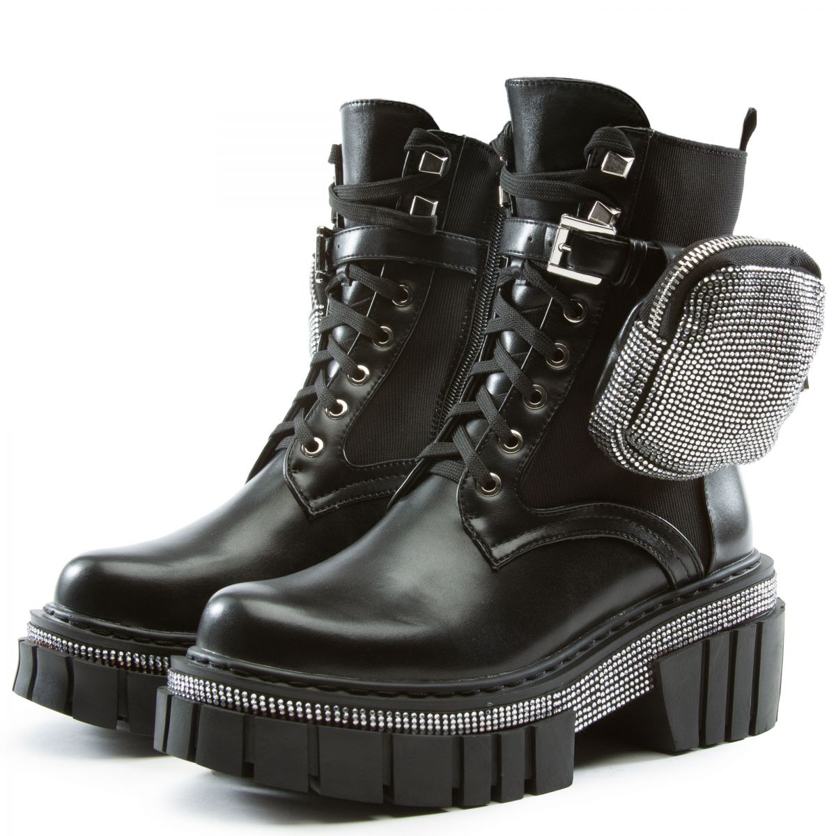 AZALEA WANG Rani Platform Bootie RANI-BLK - PLNDR