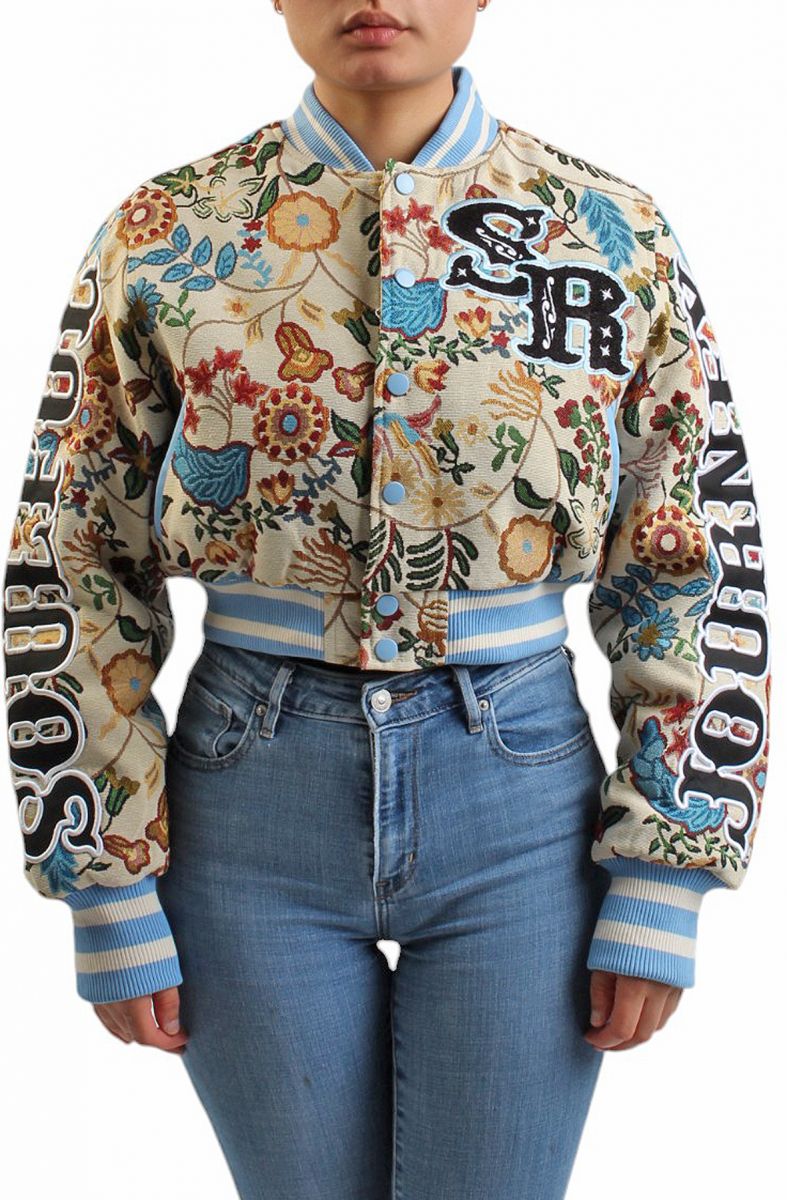 SMOKE RISE Tapestry Cropped Jacket AJ24996-BOTANIC - Karmaloop