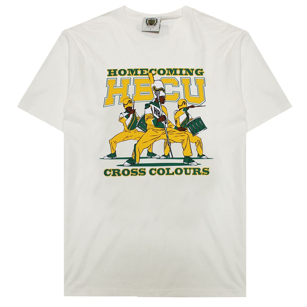 CROSS COLOURS X HBCU Trio T-Shirt - Off White H10017TRI-OFW - Karmaloop