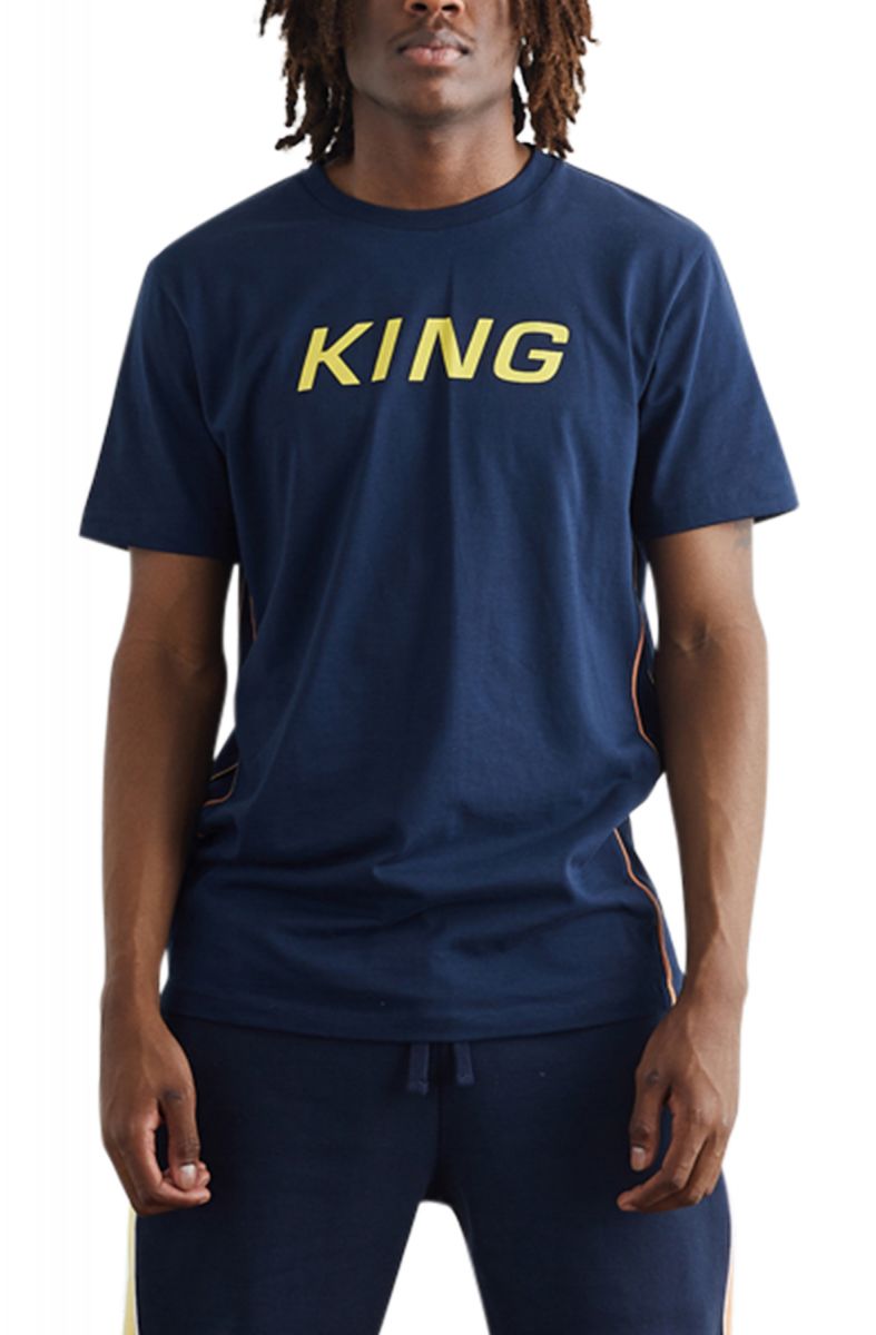 KING APPAREL Stepney T-Shirt - Ink Blue AW22-STI - Karmaloop