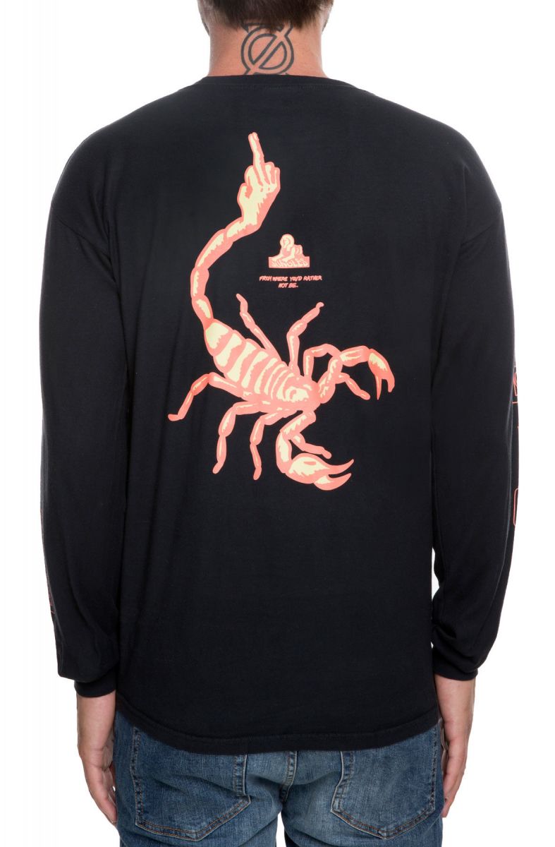 JUNGLES The Adios Long Sleeve in Black LS-A-BP-BLK - Karmaloop