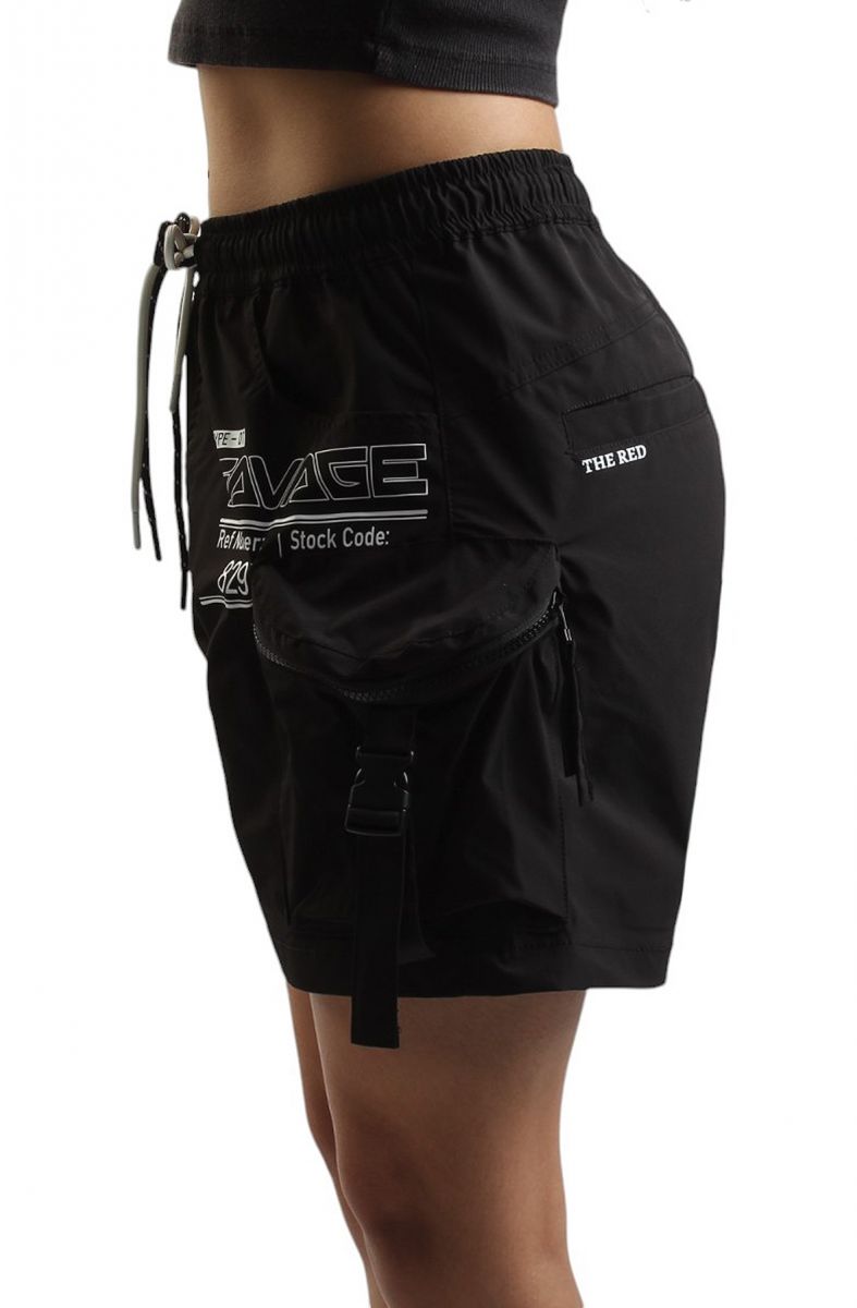 SMOKE RISE Woven Cargo Shorts ES25172-BLK - Karmaloop