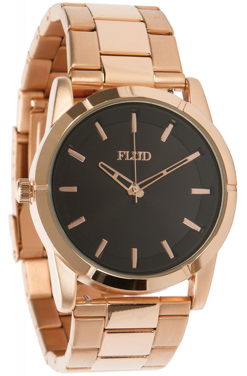 Flud Watches Watch Moment in Linked Rose Gold