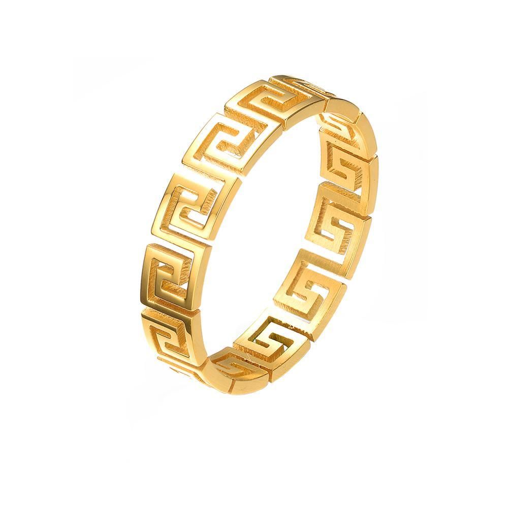MISTER Greek Cut Out Ring Gold R-GREEKCUT-G-GOLD - Karmaloop