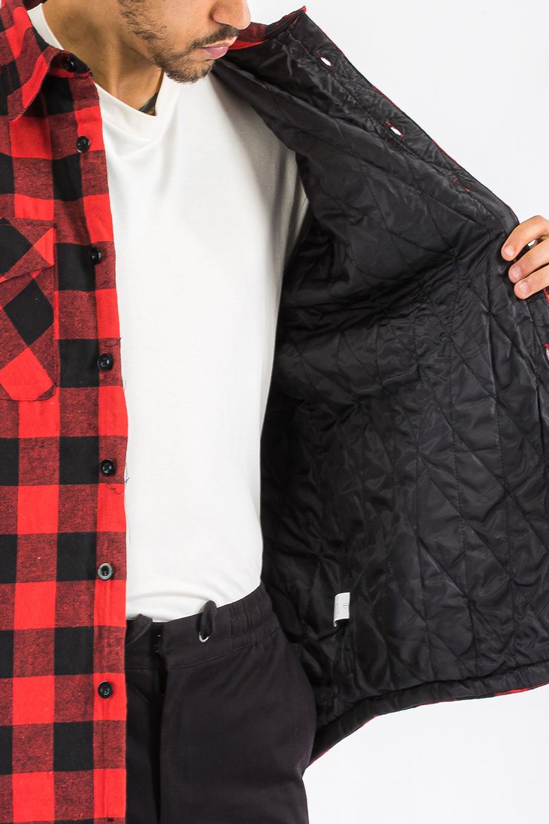 WEIV Quilted Flannel 3.1 FL301-REDBLACK - Karmaloop