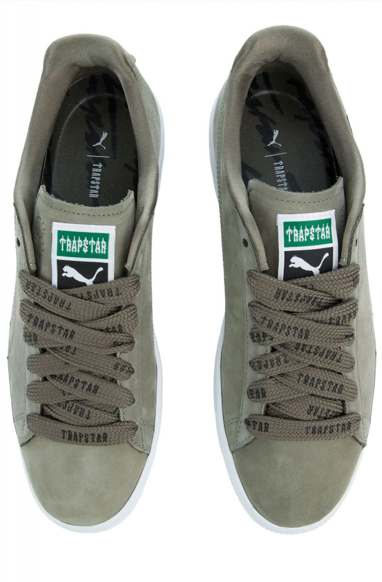 PUMA The Puma x Trapstar Clyde Sneaker in Burnt Olive 36298902-OLV ...