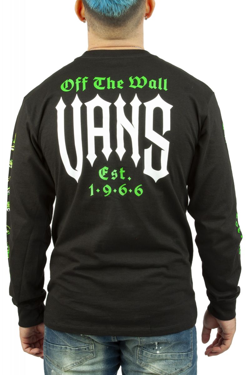 VANS Eyes In The Dark Long Sleeve T-Shirt VN00004VBLK - Karmaloop