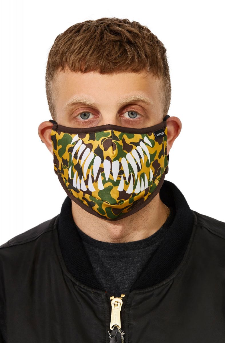 REASON Camo Bite Face Mask FM-10CAMOBITE - Karmaloop