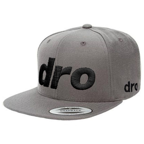 DRO Silver Snapback - Black Logo -4C7518-SILVER - Karmaloop