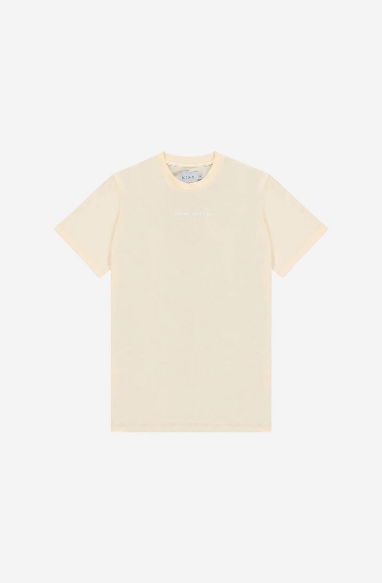 KING APPAREL Hoxton T-shirt - Cream SS22-HTC - Karmaloop