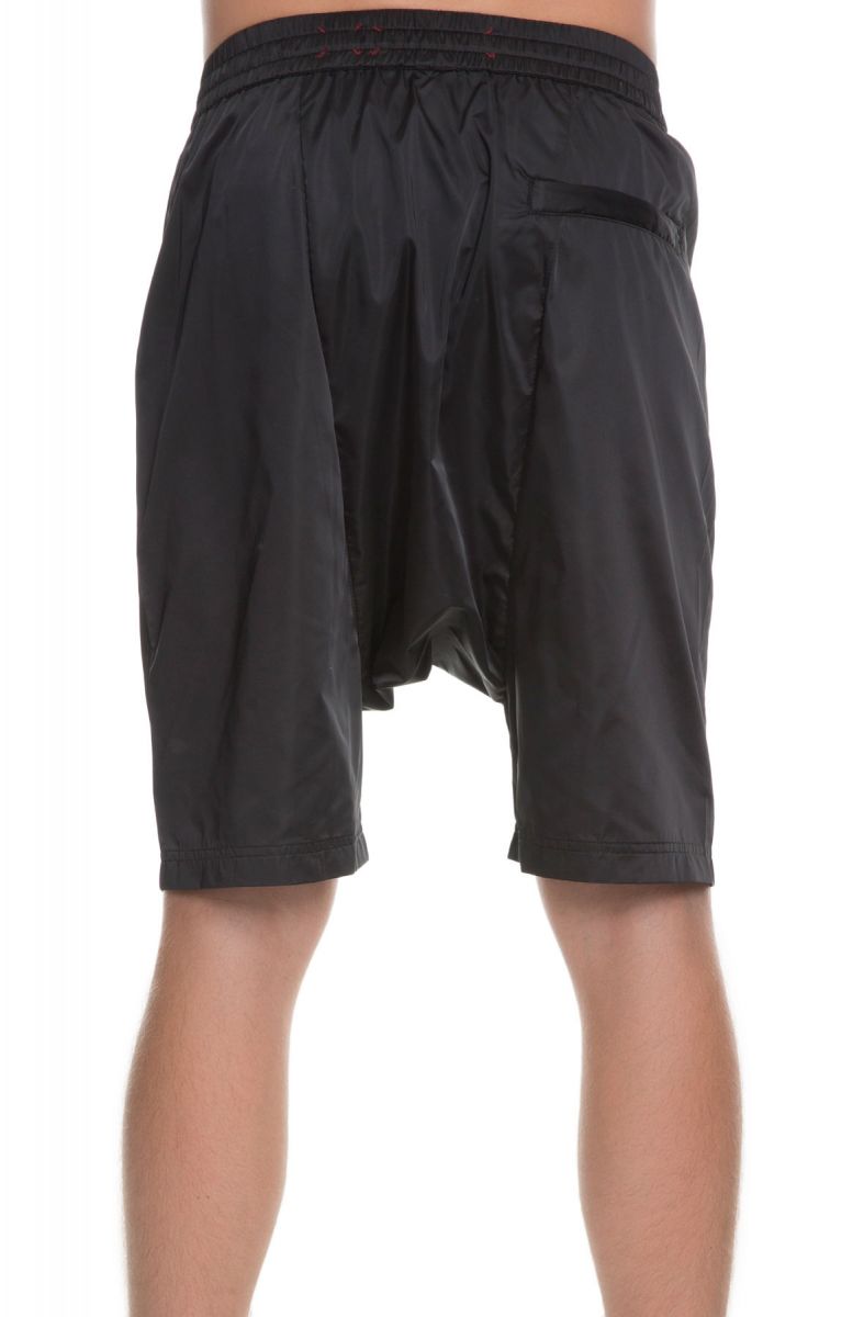 DETACHE LABS The Falco Drop Shorts in Vanta Black PS17FDSVBL - PLNDR