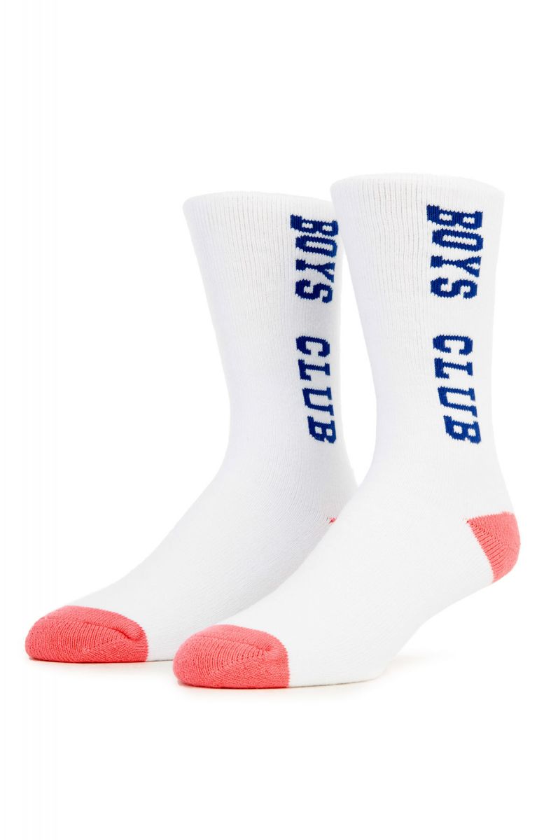 BILLIONAIRE BOYS CLUB Collegiate Sock In White 881-9803 - Karmaloop