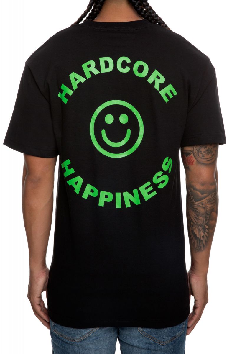 BROOKLYN PROJECTS The Happy Tee in Black BPSS18HAPPY-B - Karmaloop
