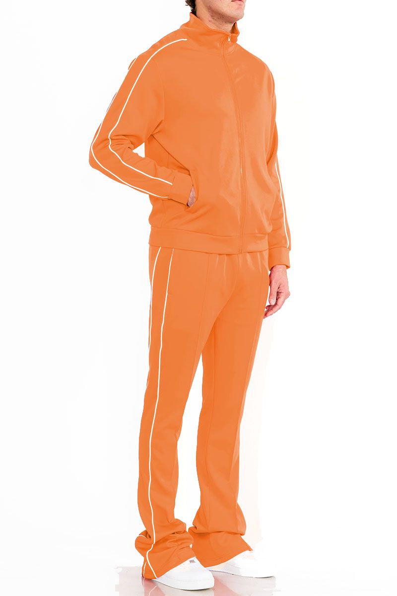 WEIV Stacked Flare Track Suit SET130-ORANGE - Karmaloop