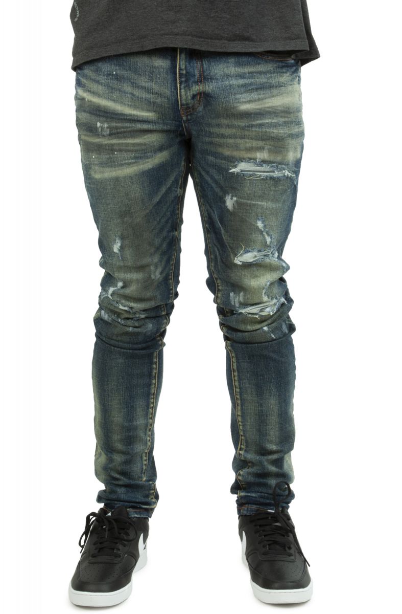 FOREIGN LOCALS Rips And Repair Jeans FL-22006 - Karmaloop
