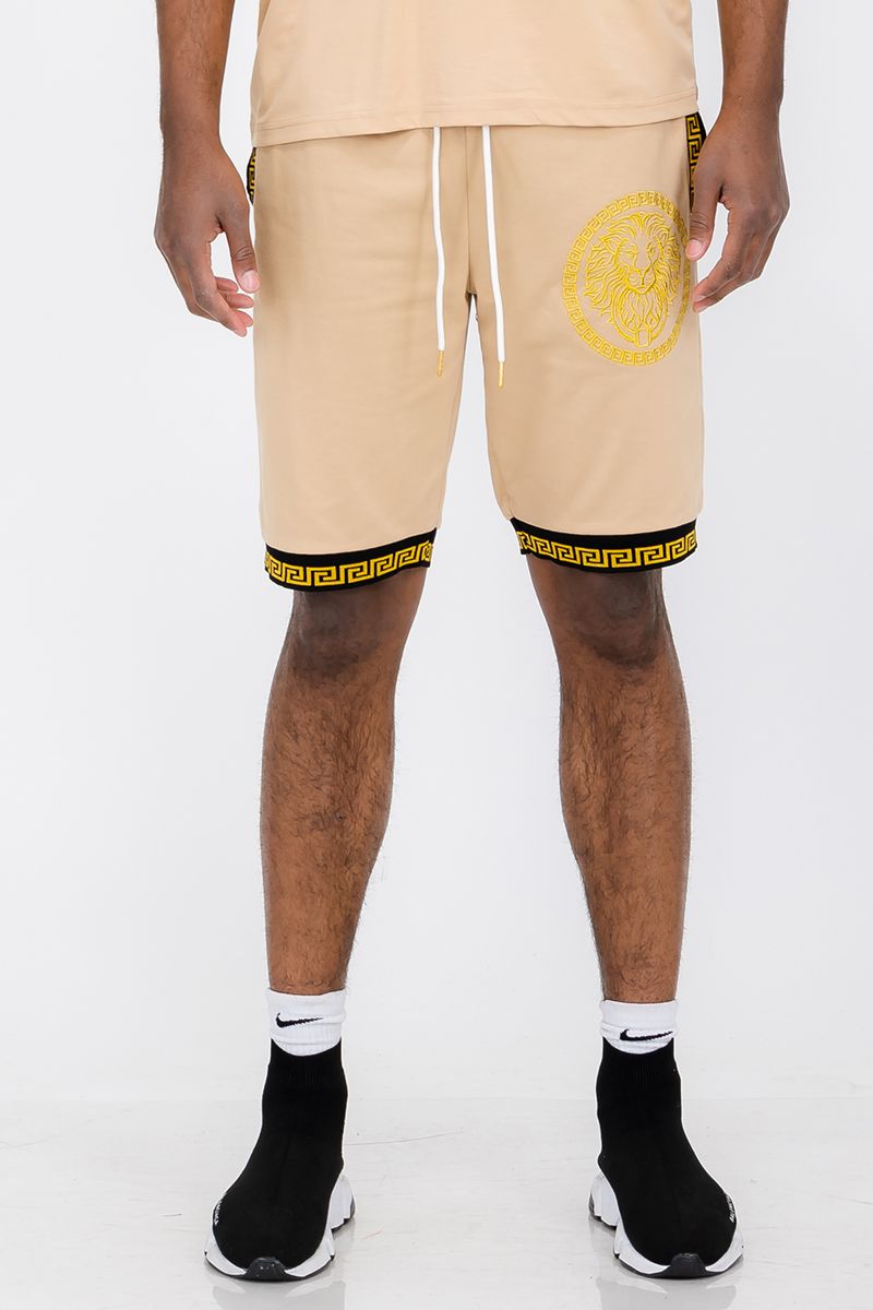WEIV Lion Head Shorts EMS-KHAKI - Karmaloop