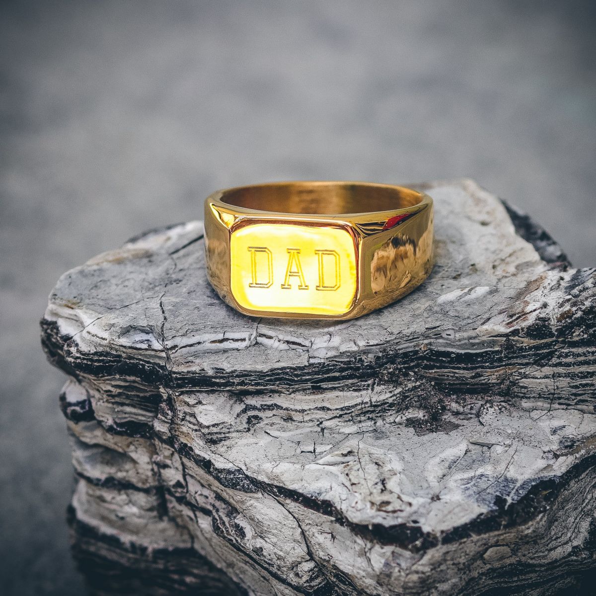 MISTER Signet Ring Gold R-V2-G-GOLD - Karmaloop