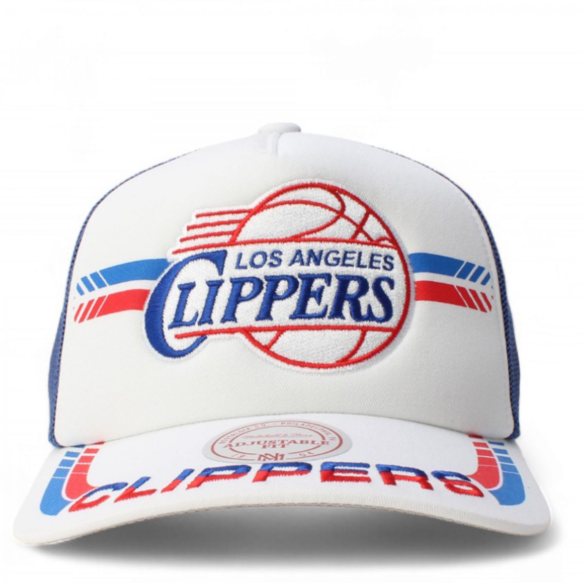 MITCHELL & NESS NBA Los Angeles Clippers Trucker Hat HT10035-LACWHIT ...