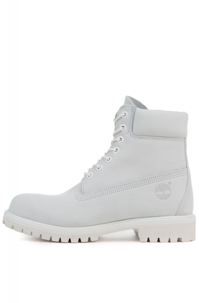 Timberland Boots 6" Premium Waterproof Boot in Ghost White Nubuck