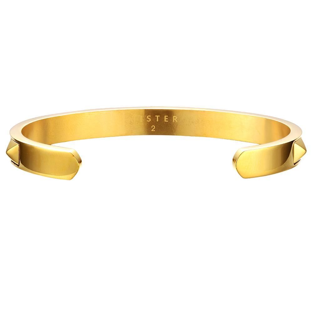 MISTER Stud Cuff Bracelet Gold SKU-GOLD-35 - Karmaloop