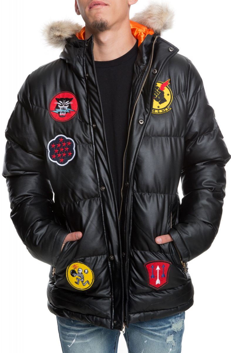 REASON The Combat Furr Puffer in Black H9-37-BLK - Karmaloop