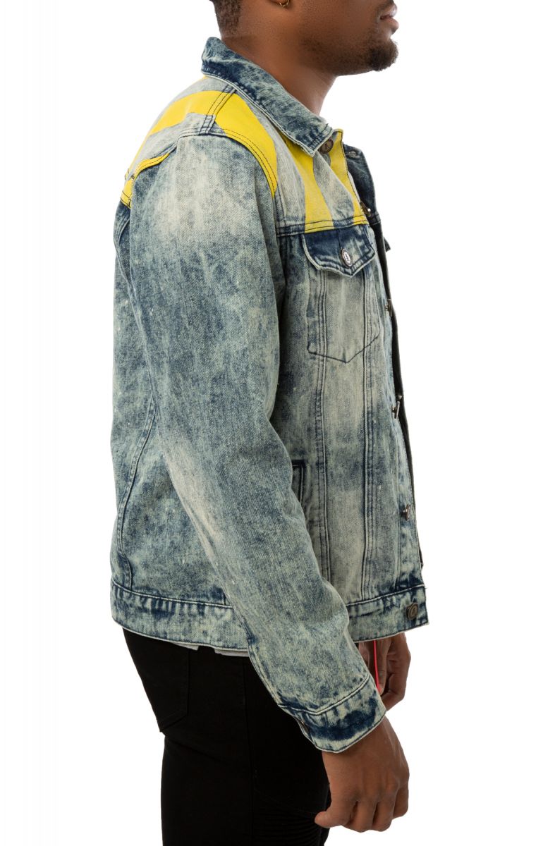 REASON Caution Denim Jacket U1-400BLU - Karmaloop