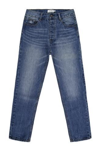 KING APPAREL E15 Relaxed Fit Denim Jeans - Indigo Mid Wash SS21-E15RMW ...