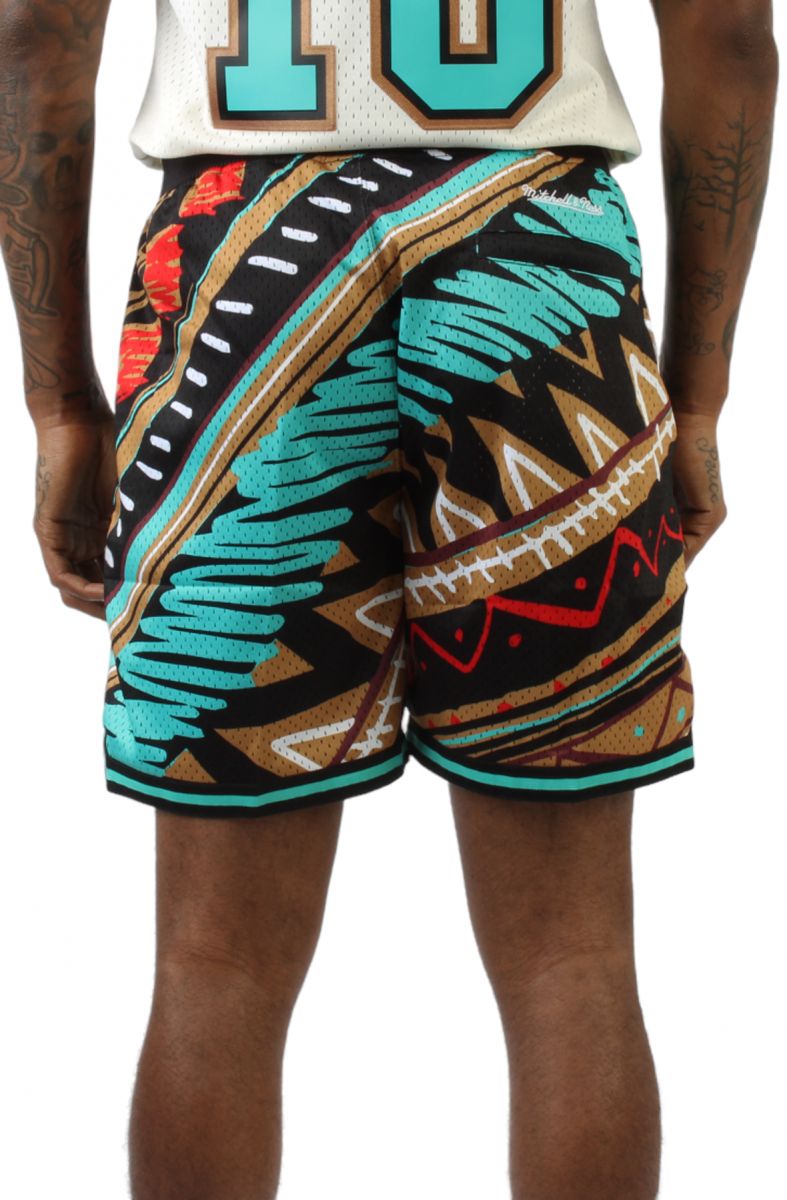 MITCHELL & NESS Game Day Pattern Short Vancouver Grizzlies PSHR5599 ...