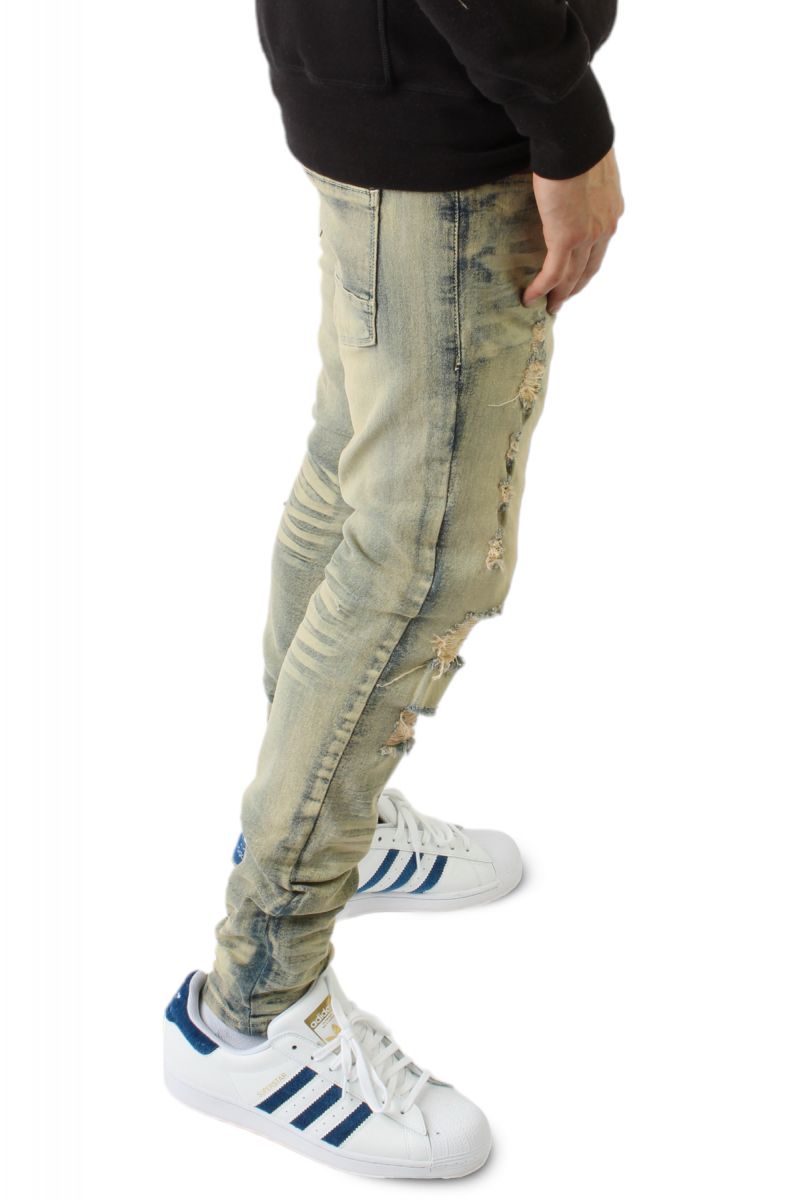 FBRK Octane Dirty Wash Denim Jeans 033083 DTB - Karmaloop