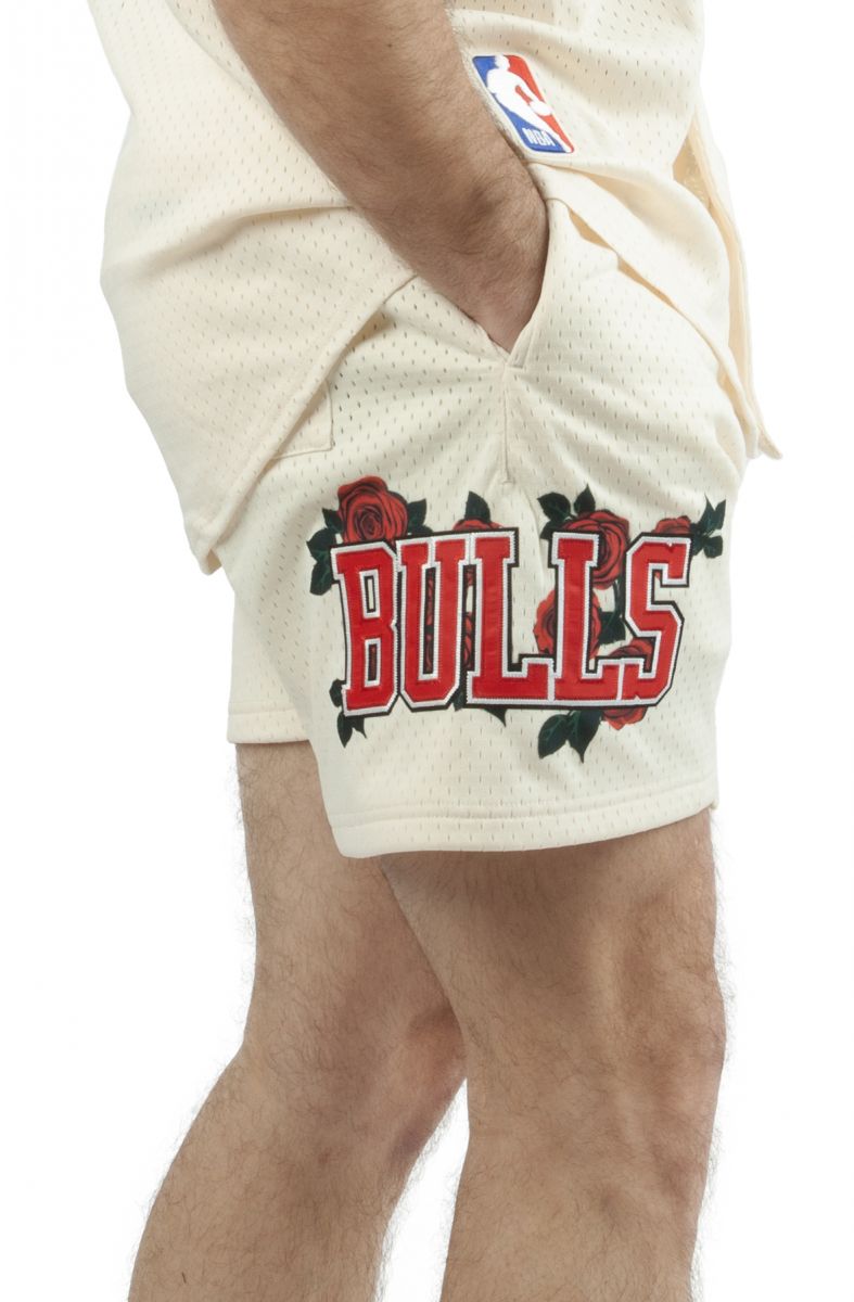 PRO STANDARD Bulls Roses Logo Mesh Short BCB355746-EGG - Karmaloop