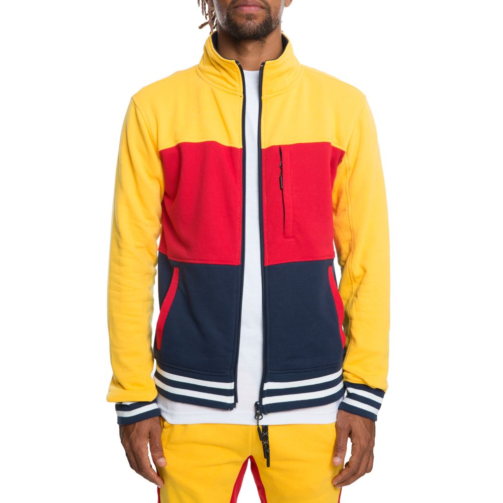 FBRK FULL ZIP TRACK JACKET JG 8754 YE - Karmaloop