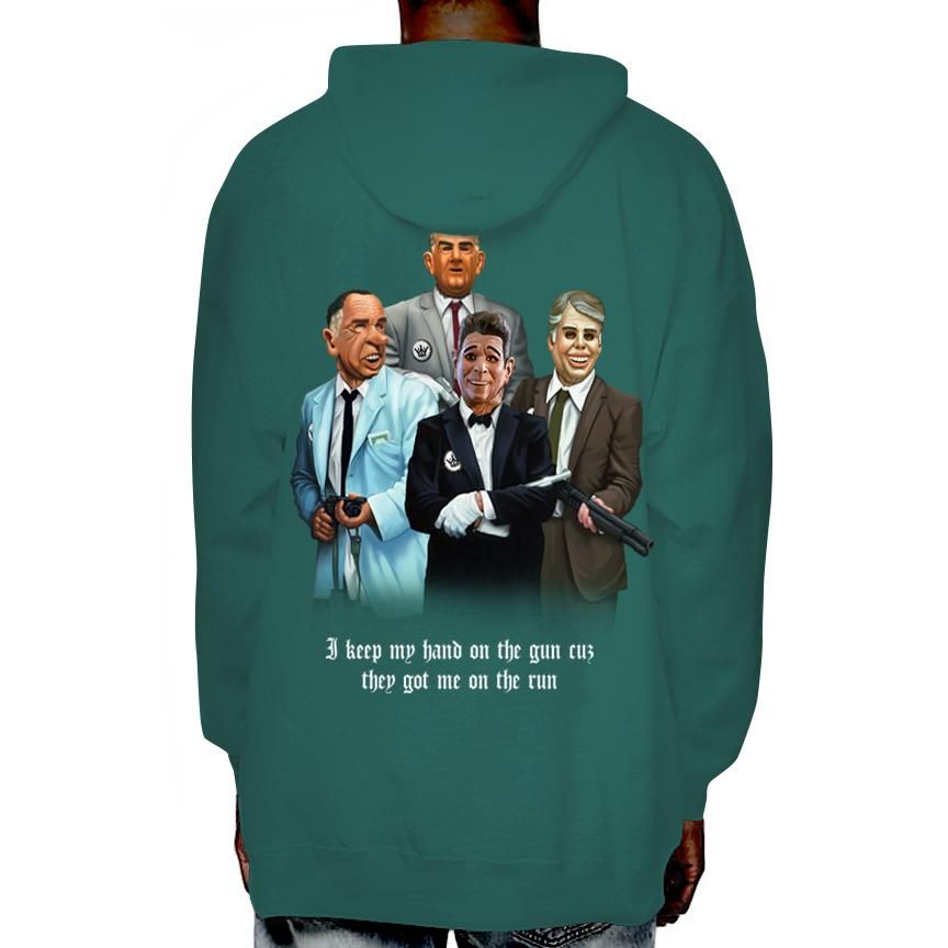 MAFIOSO DEAD PREZ HOODIE MFSO-6A9D72-TEAL - Karmaloop