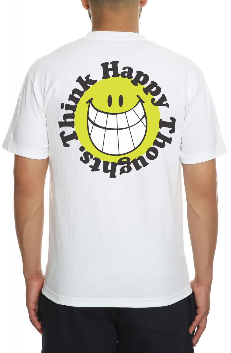 DISCOFLIP The Think Happy Tee SV-THINK-HAPPY-TEE-WHT - Karmaloop