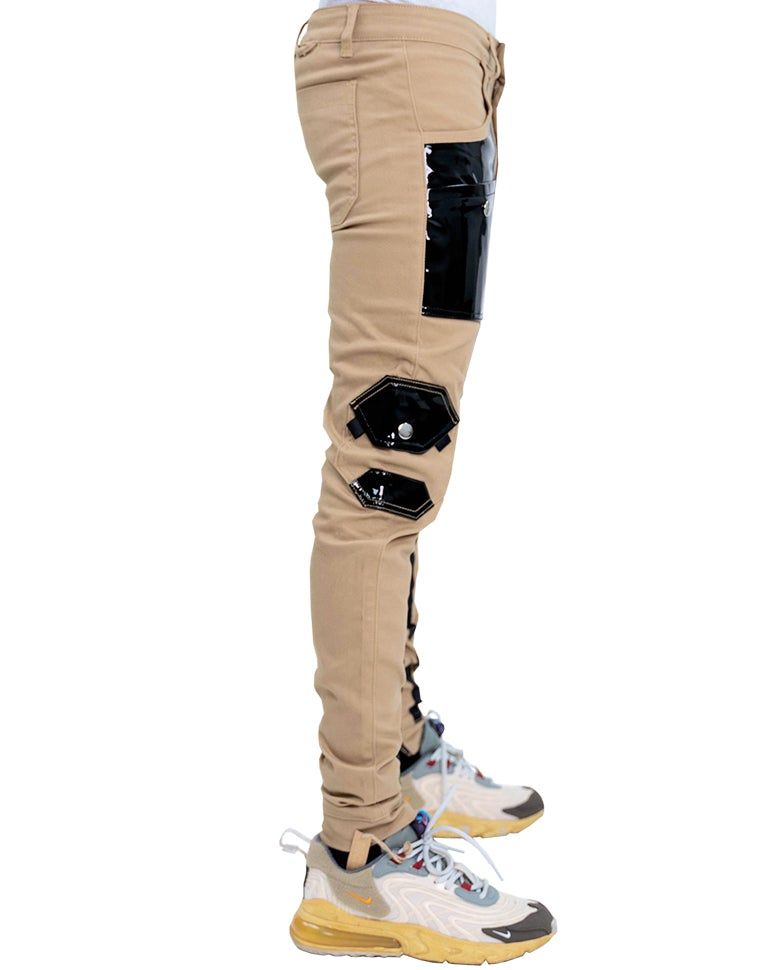 THE HIDEOUT CLOTHING Octagon Denim Jeans HDTCLTHNG-C0305E-SANDBROWN ...