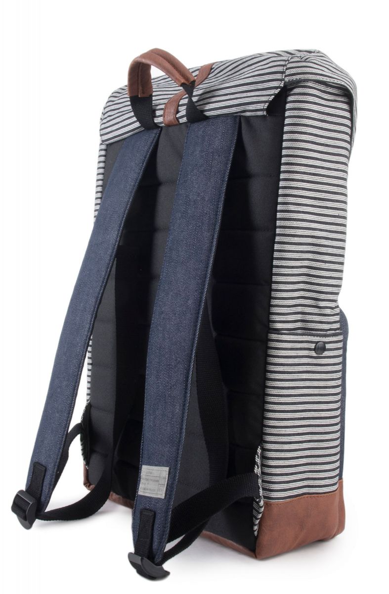 HEX The Coast Backpack in Stinson Stripe and Denim HX1841-STDN - PLNDR