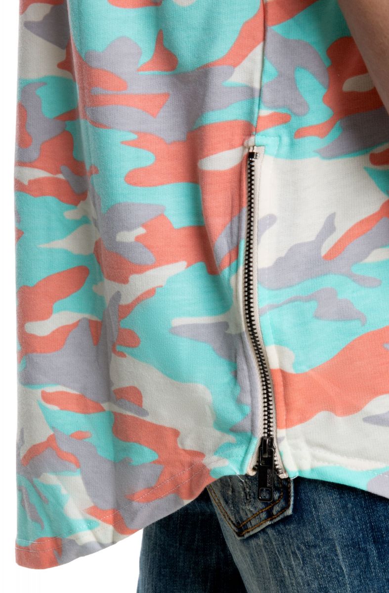 KRSP Tory Scoop Zip Tee TS17114-PSTL - Karmaloop