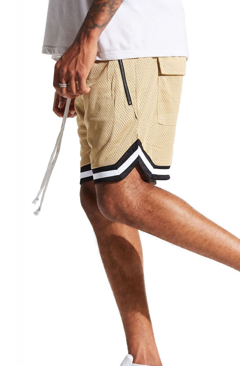 CRYSP The Jordan Ball Shorts in Khaki CRYSU118-319 - PLNDR