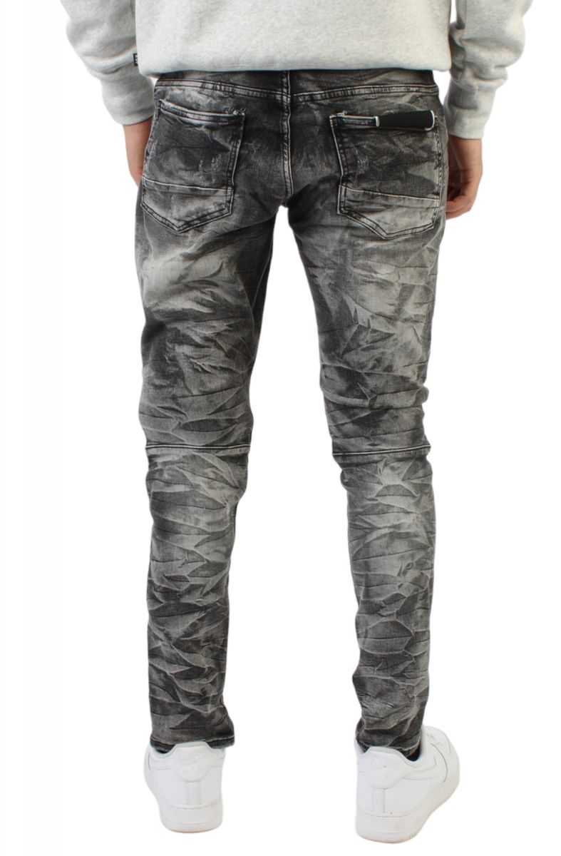 SMOKE RISE Gail Lightning Wash Jeans JP23509SK-GAIL-BLK - Karmaloop
