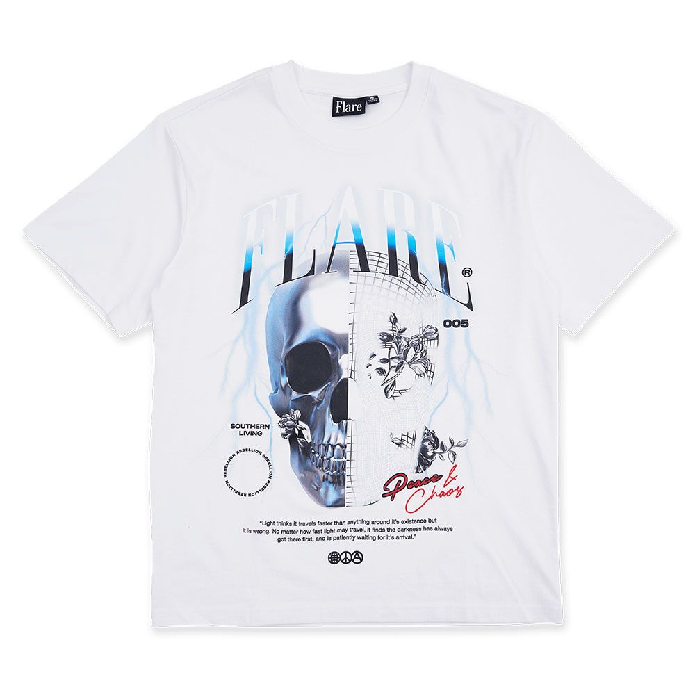 FLARE INC Lightworks T Shirt White SSLWWHT - Karmaloop