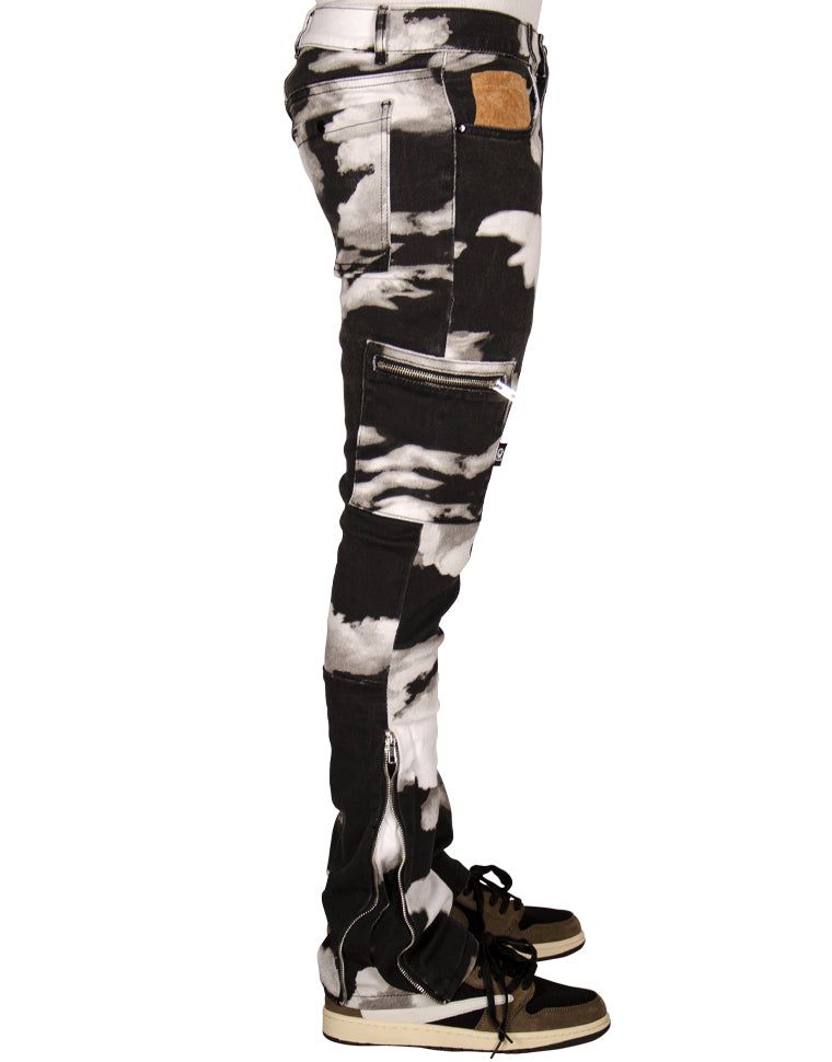 HIDEOUT + Rifle Cloud Bleached Denim Jeans HDTCLTHNG-EC181F-OVERCAST ...
