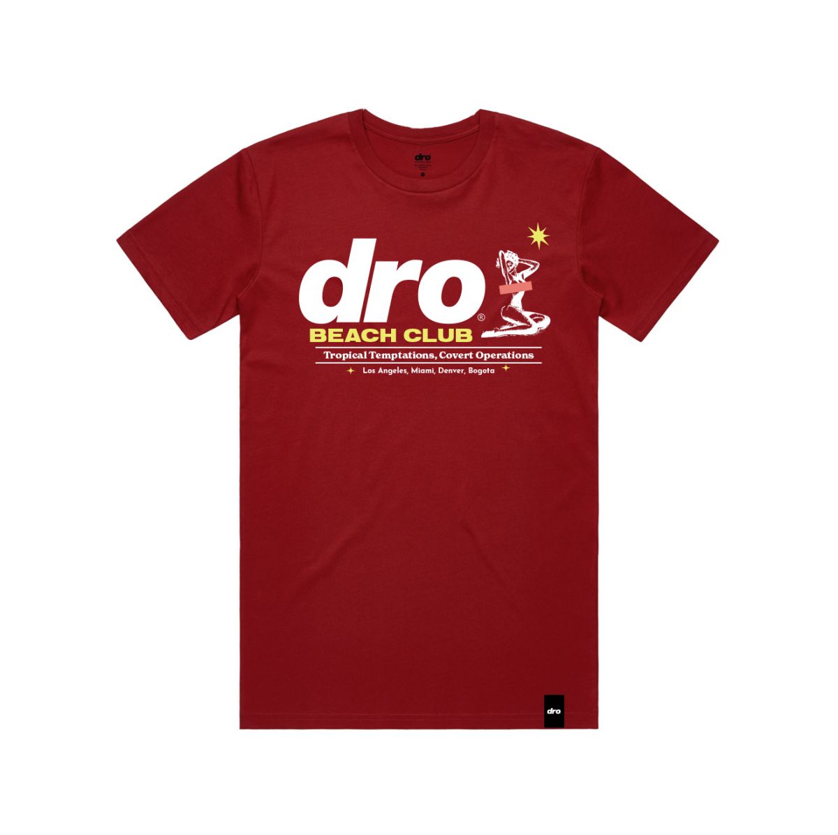 DRO Beach Club Tee - Cardinal T--BEACHCLUB-CARDINAL-CARDINAL - Karmaloop
