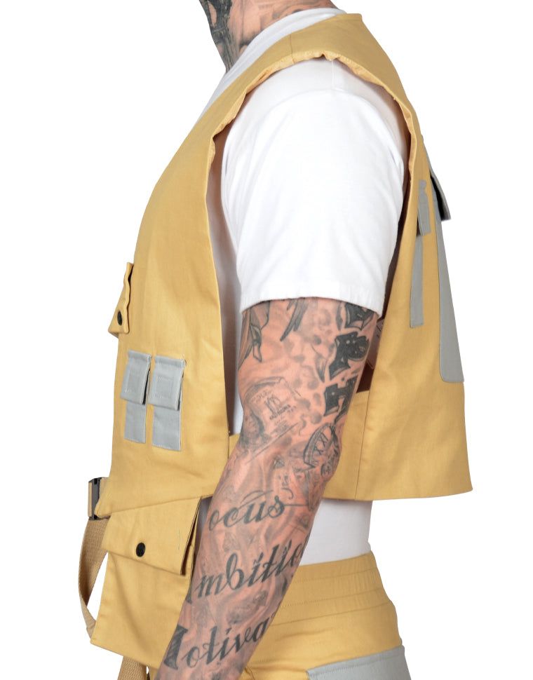 HIDEOUT Technical Chest Vest HDTCLTHNG-FF5FAD-CARAMEL - Karmaloop